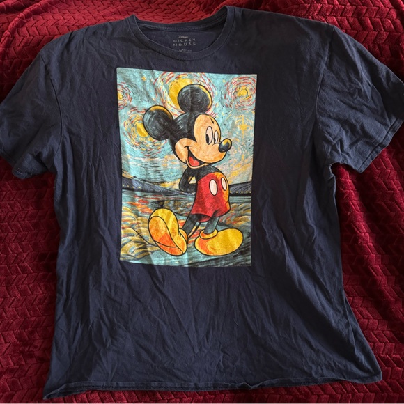 Disney | Shirts | Disney Mickey Mouse X Van Gogh Starry Night Tshirt ...